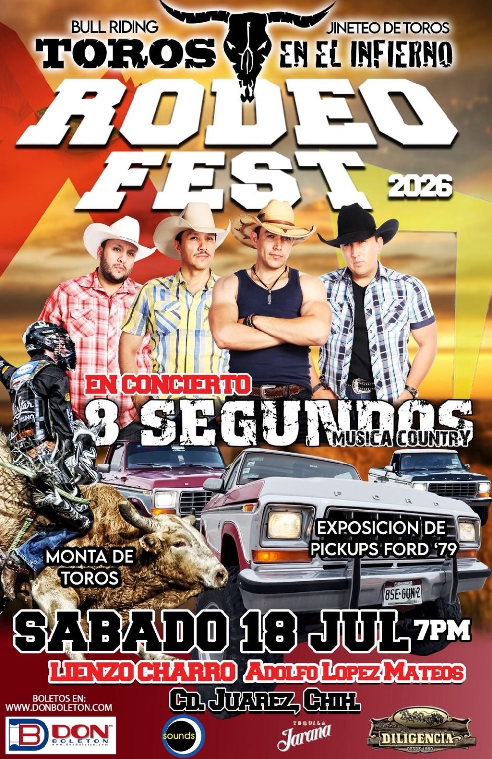 Anuncian Rodeo Fest con el espectáculo “8 Segundos” en Ciudad Juárez ...